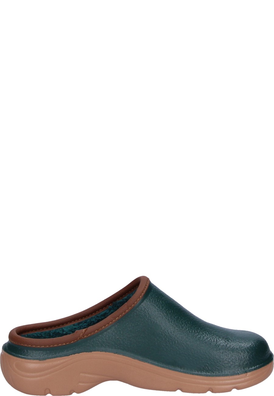 Winter clog SABOT SHERBROOKE green for women by AJS Blackfox