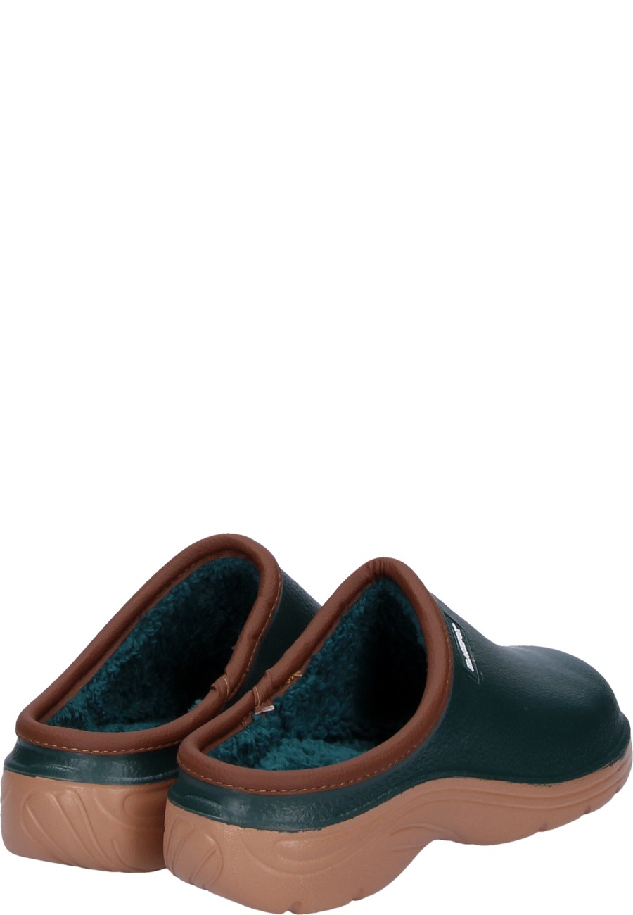 Winter clog SABOT SHERBROOKE green for women by AJS Blackfox
