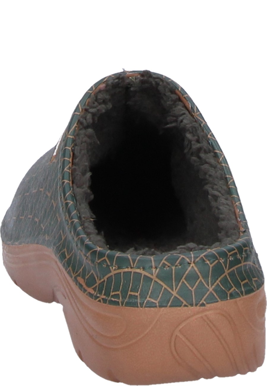 Winter rubber clog SABOT CLAIRANNE green for women by AJS Blackfox