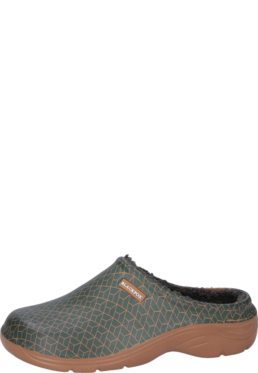 Winter rubber clog SABOT CLAIRANNE green for women by AJS Blackfox