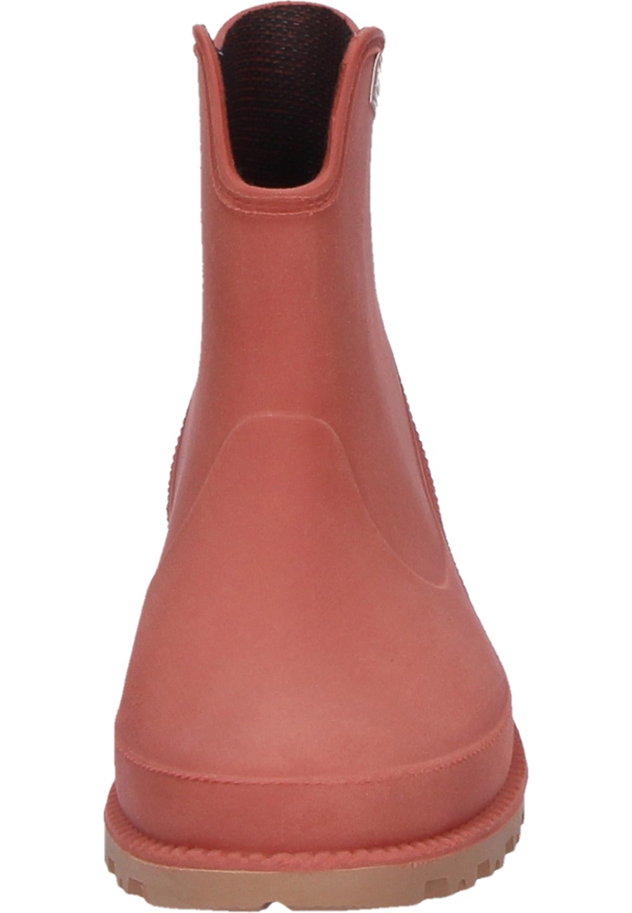 PRESTON red rubber ankle boots for women by AJS Blackfox