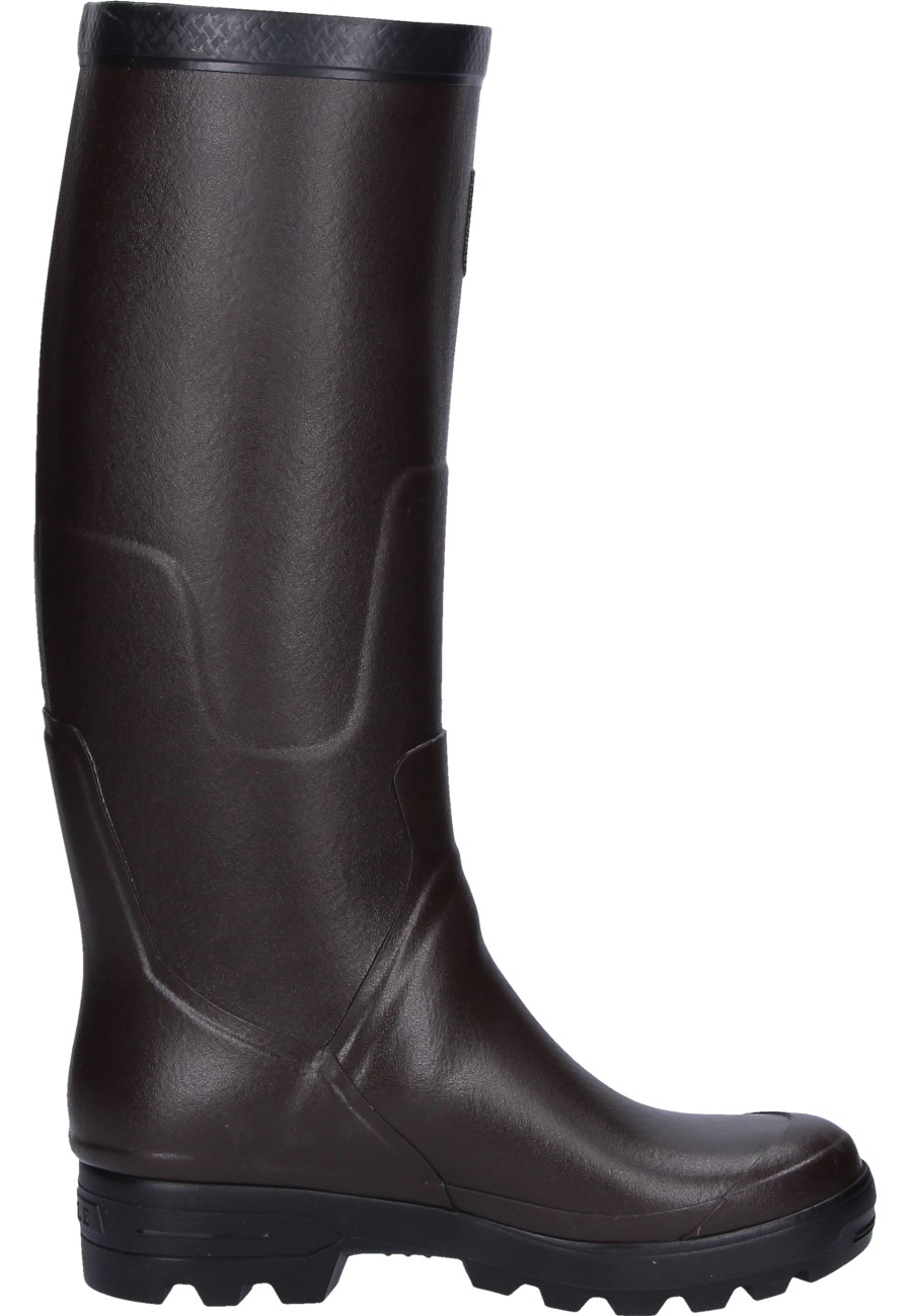 Aigle -Benyl M brown- Rubber Boots . an Aigle Wellington boot with an ...