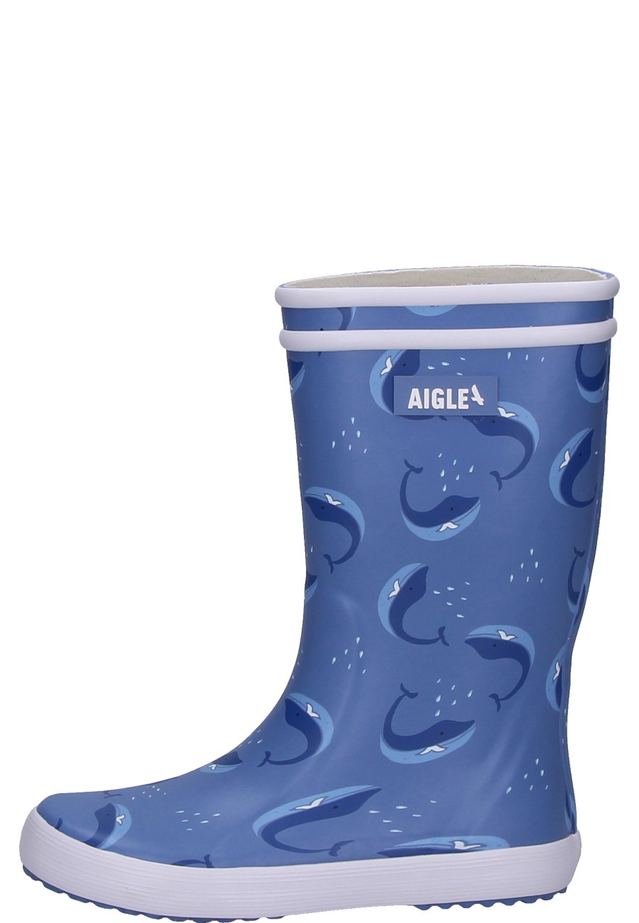 Kids waterproof boot LOLLY POP PLAY 2 BALEINE by Aigle