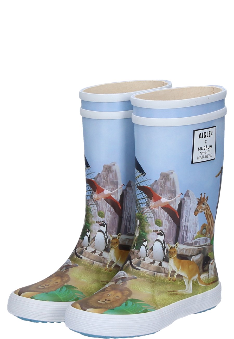wellington boot LOLLY POP PLAY 3 ZOO by Aigle for kids