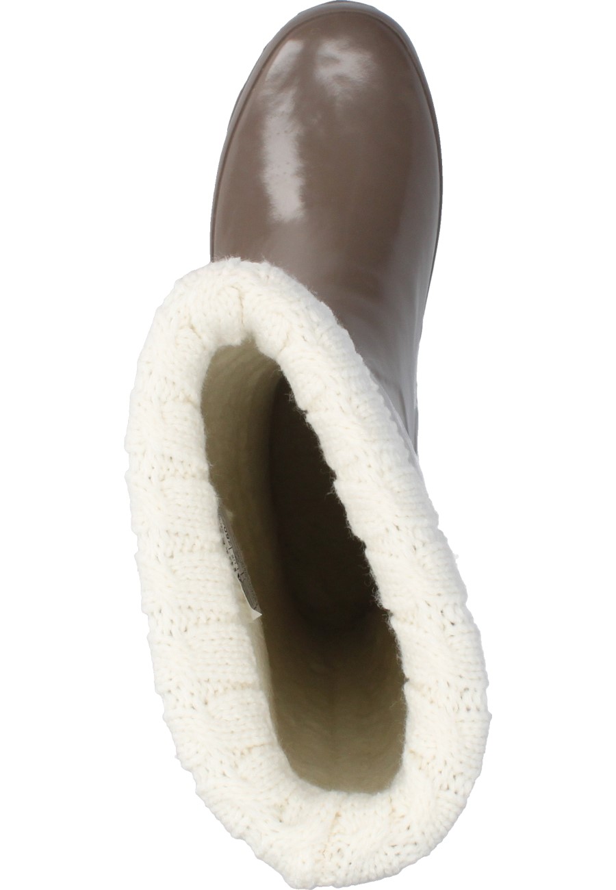 Warm, elegant women's wellington boots ELIOSA WINTER chestnut by Aigle