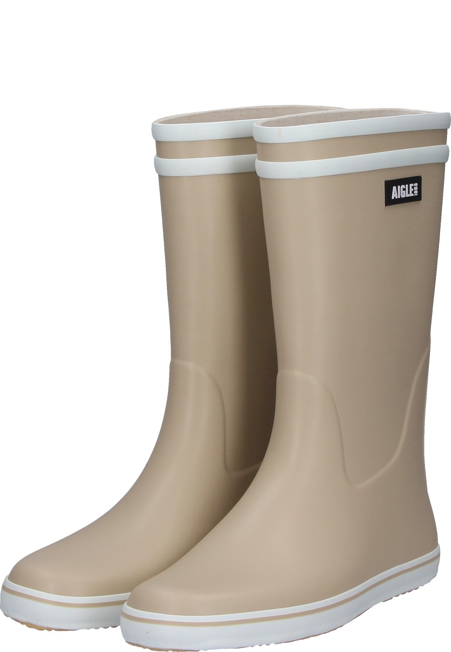 rubber boot MALOUINE beige from Aigle | sailing boot