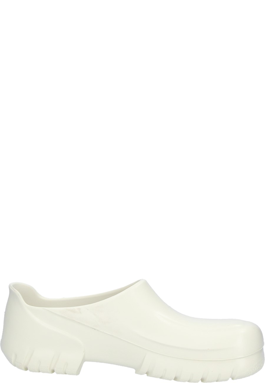 Alpro white by Birkenstock. the PU Clog with removable