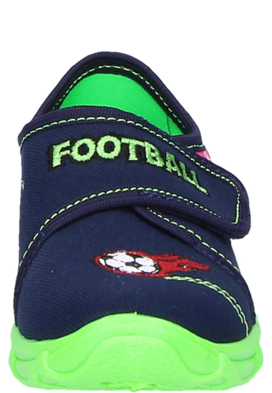 Children's slippers FOOTBALL darkblue from Beck