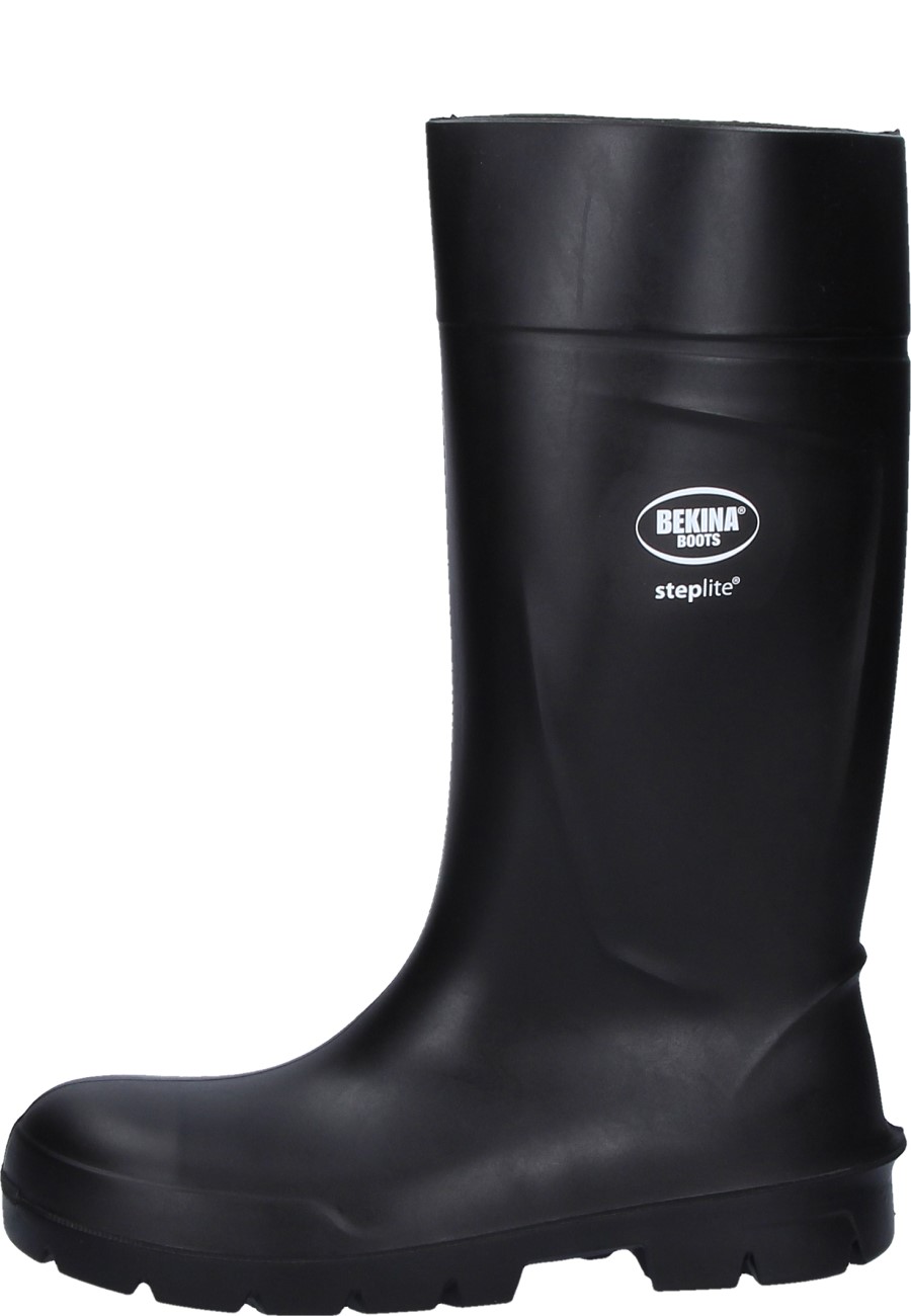 Black Steplite X Working Wellington Boot by Bekina