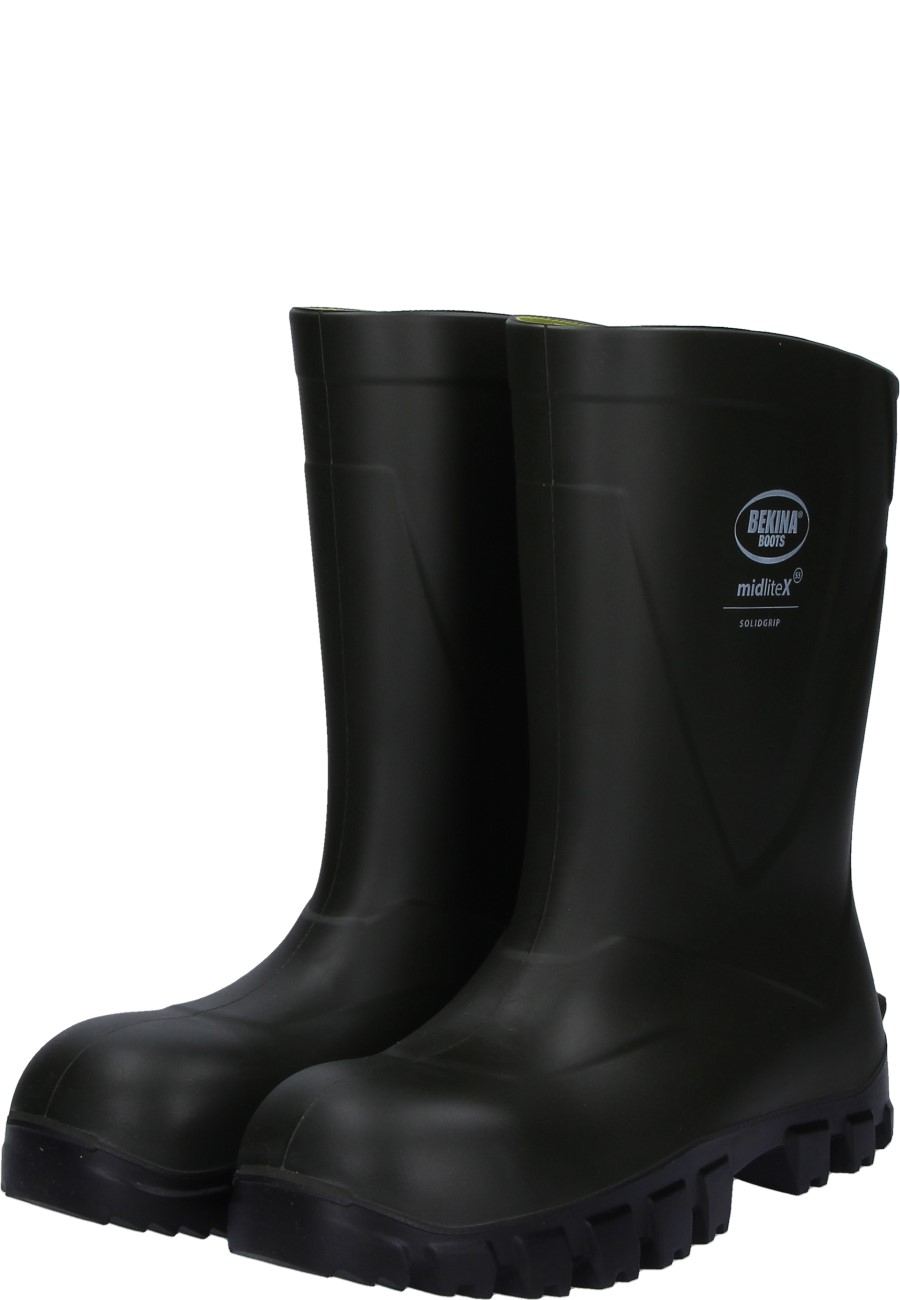 Short S5 safety rubber boot MidliteX SOLIDGRIP® by Bekina