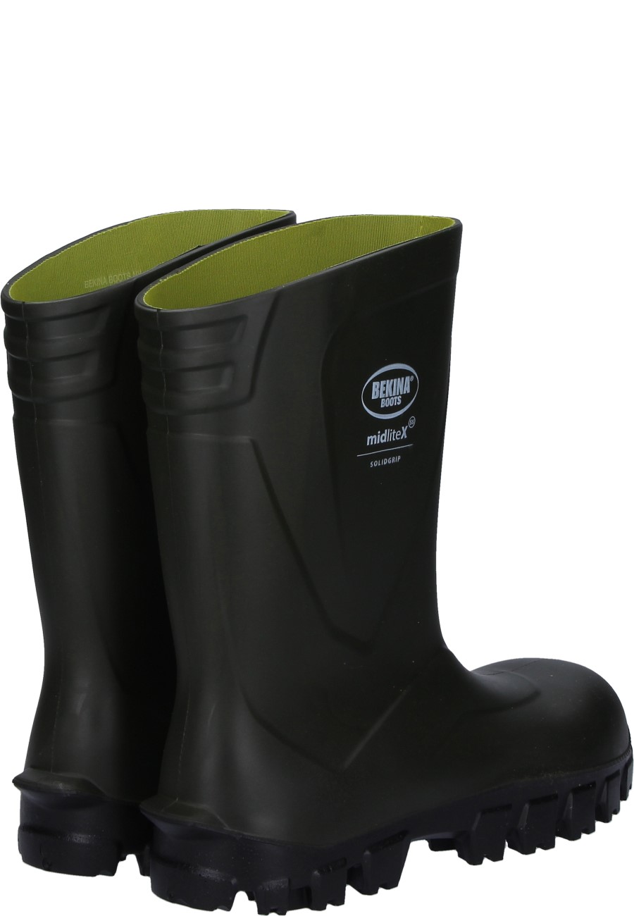 Short S5 safety rubber boot MidliteX SOLIDGRIP® by Bekina
