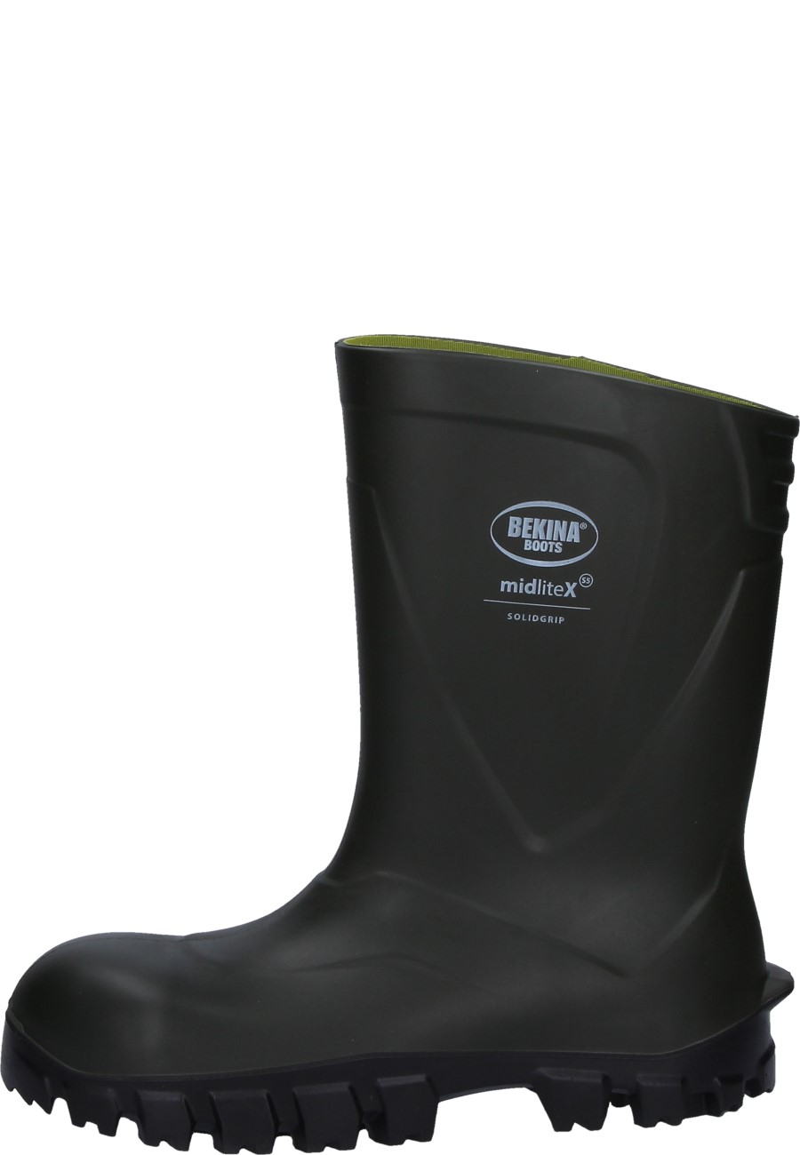 Short S5 safety rubber boot MidliteX SOLIDGRIP® by Bekina