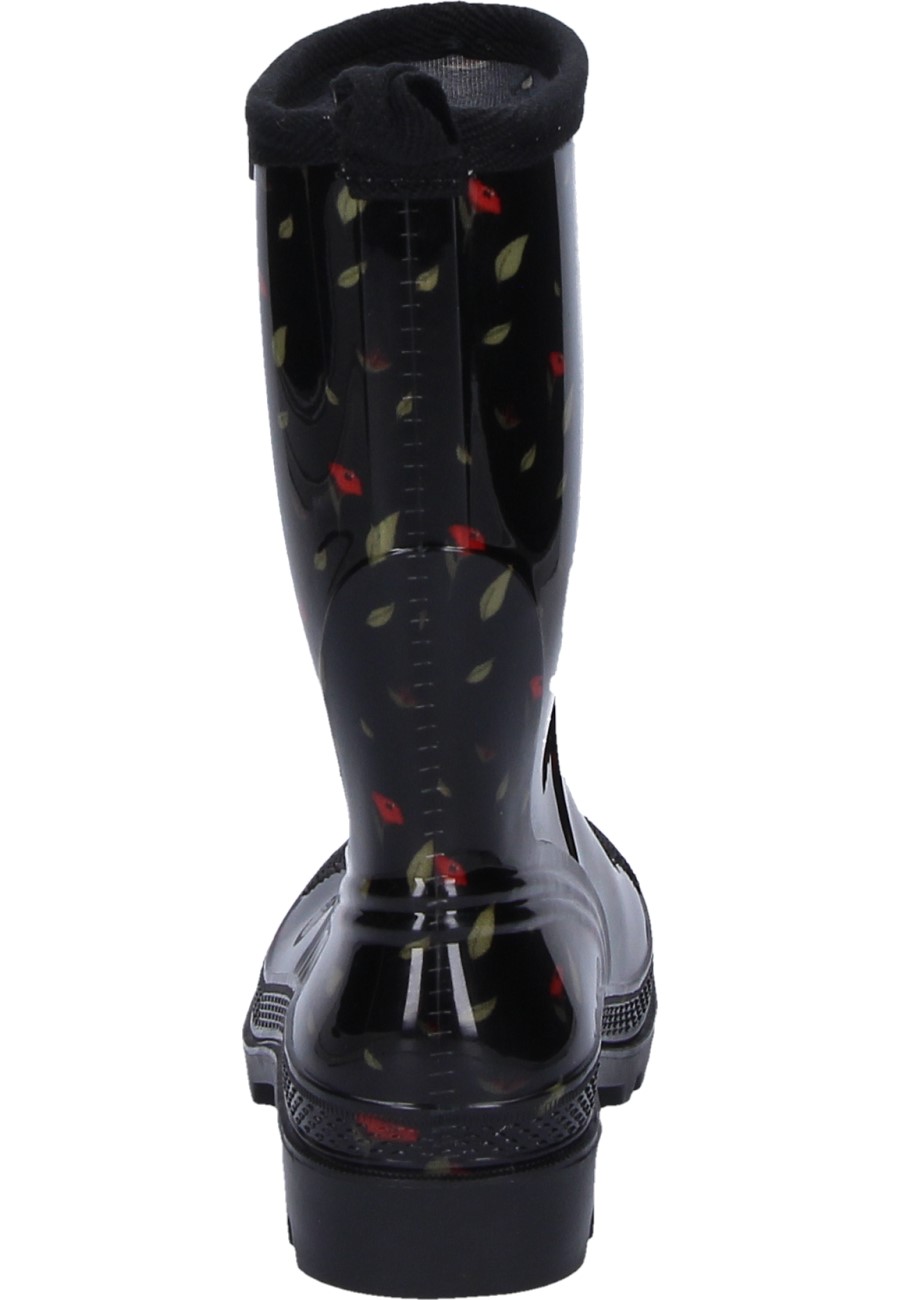 Fashionable short rubber boot MARTA black by Blackfox
