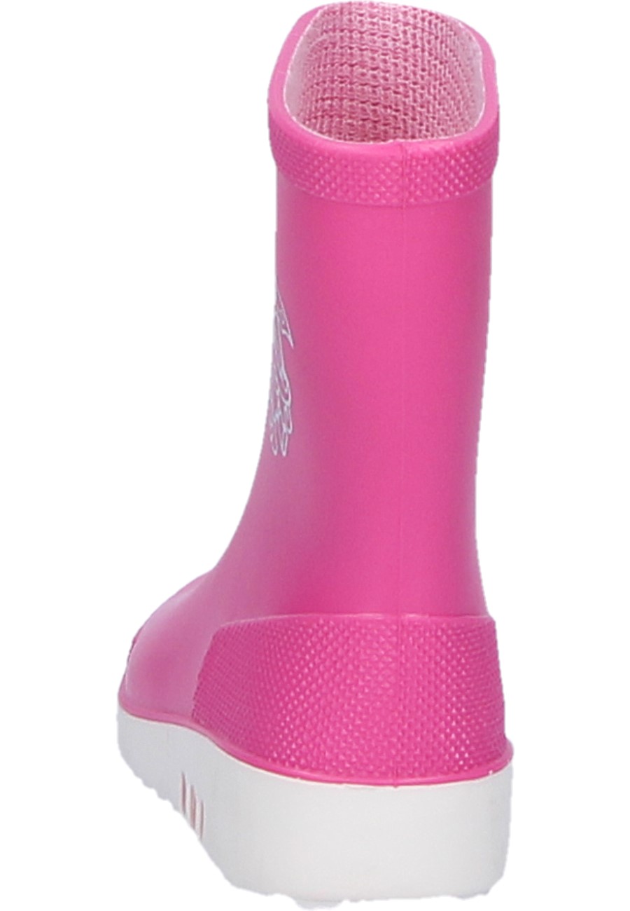 Pink rubber boots for kids Dunlop MINI pink at Gummistiefelprofi