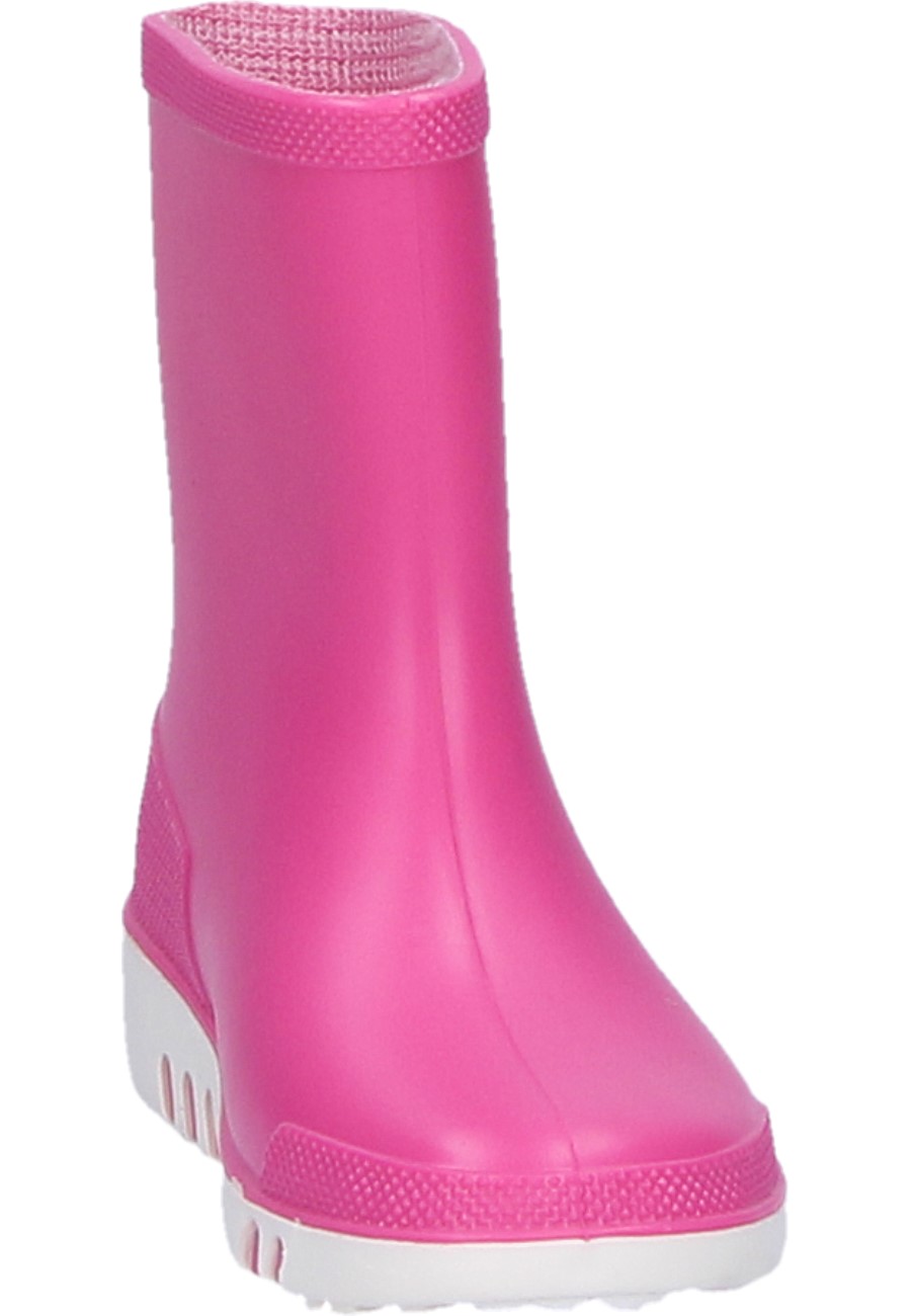 Pink rubber boots for kids Dunlop MINI pink at Gummistiefelprofi