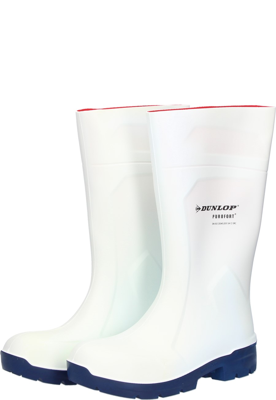 PUROFORT Multi Grip Safety white Wellington boots by Dunlop