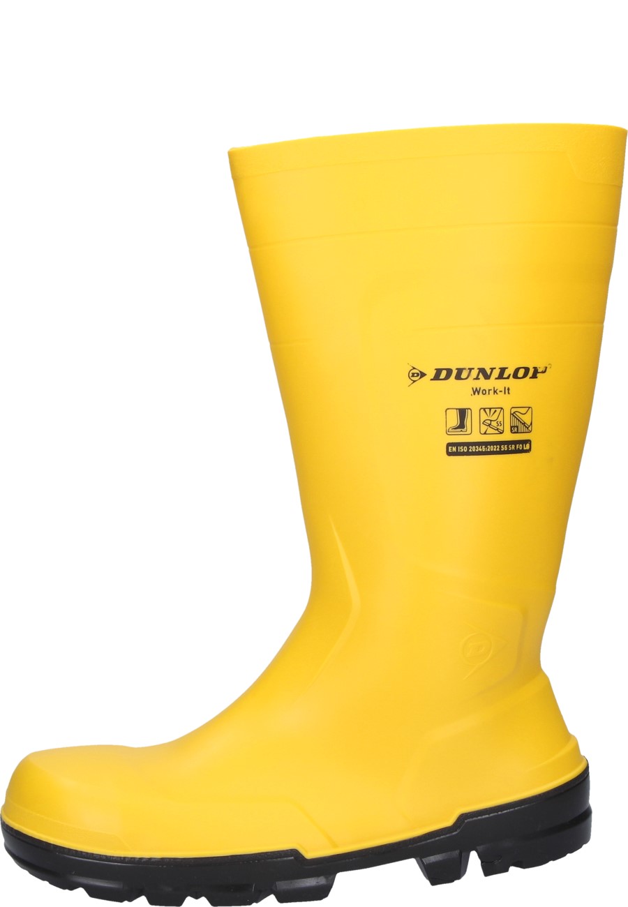 Professional rubber boots WORK-IT yellow |S5 by Dunlop