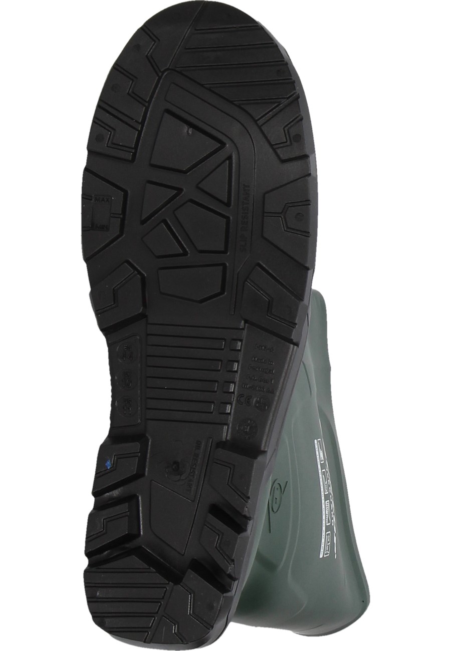 Rubber boot JobGUARD green by Dunlop | without safety features