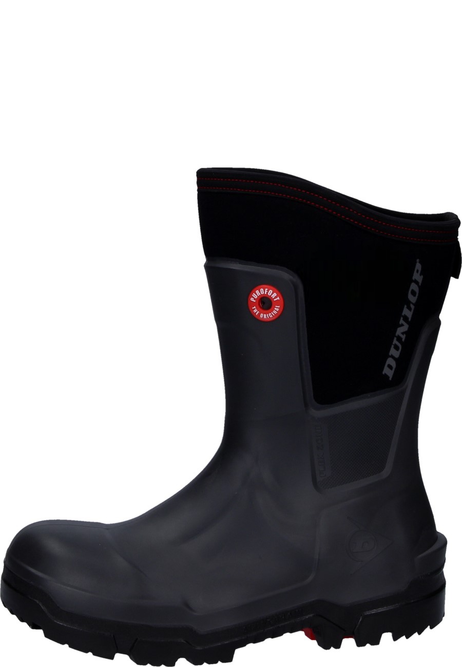 Short rubber boots SNUGBOOT CRAFTSMAN black/grey by Dunlop