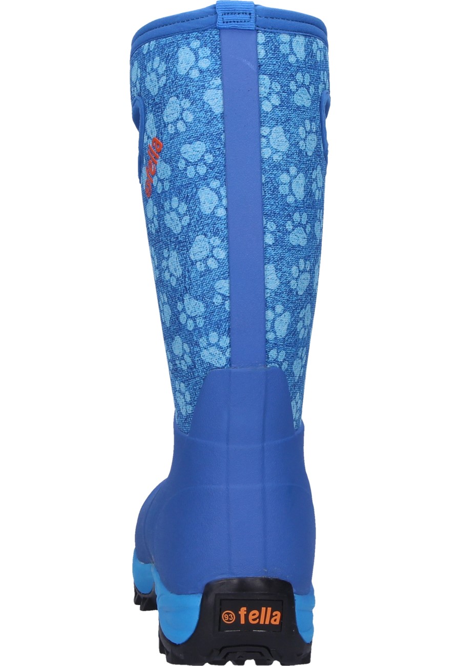 Women's rubber boots JEANNIE HIGH BLUE by Fella