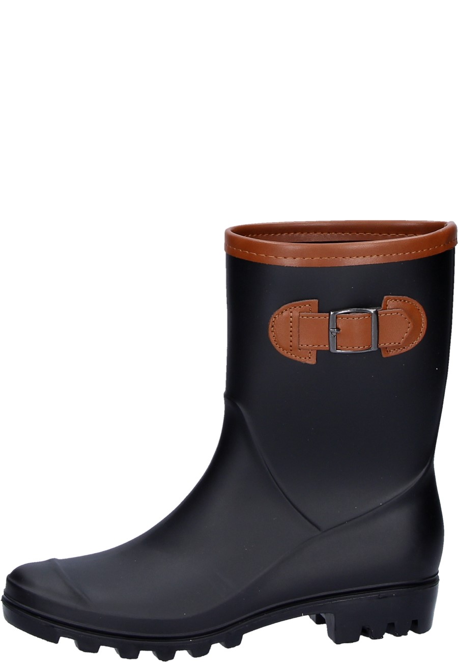 Black Ladies Rubber Boot LAURA by Gevavi