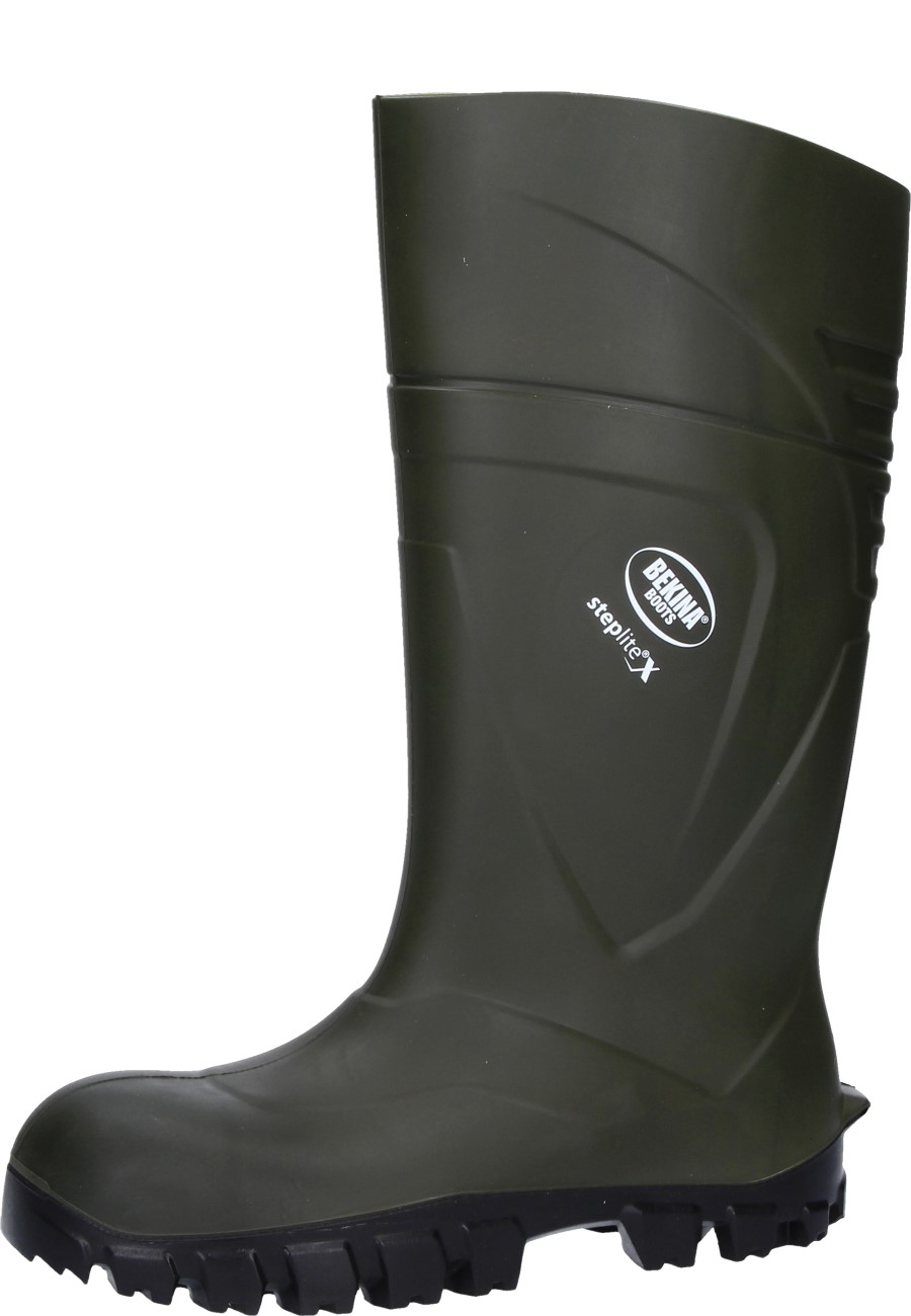 Bekina -Steplite X- Green Safety Wellington boots for A