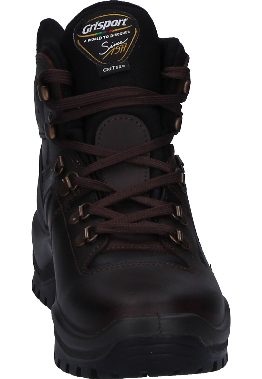 Grisport Ankle High Trekking shoe in brown - made from oiled leather ...