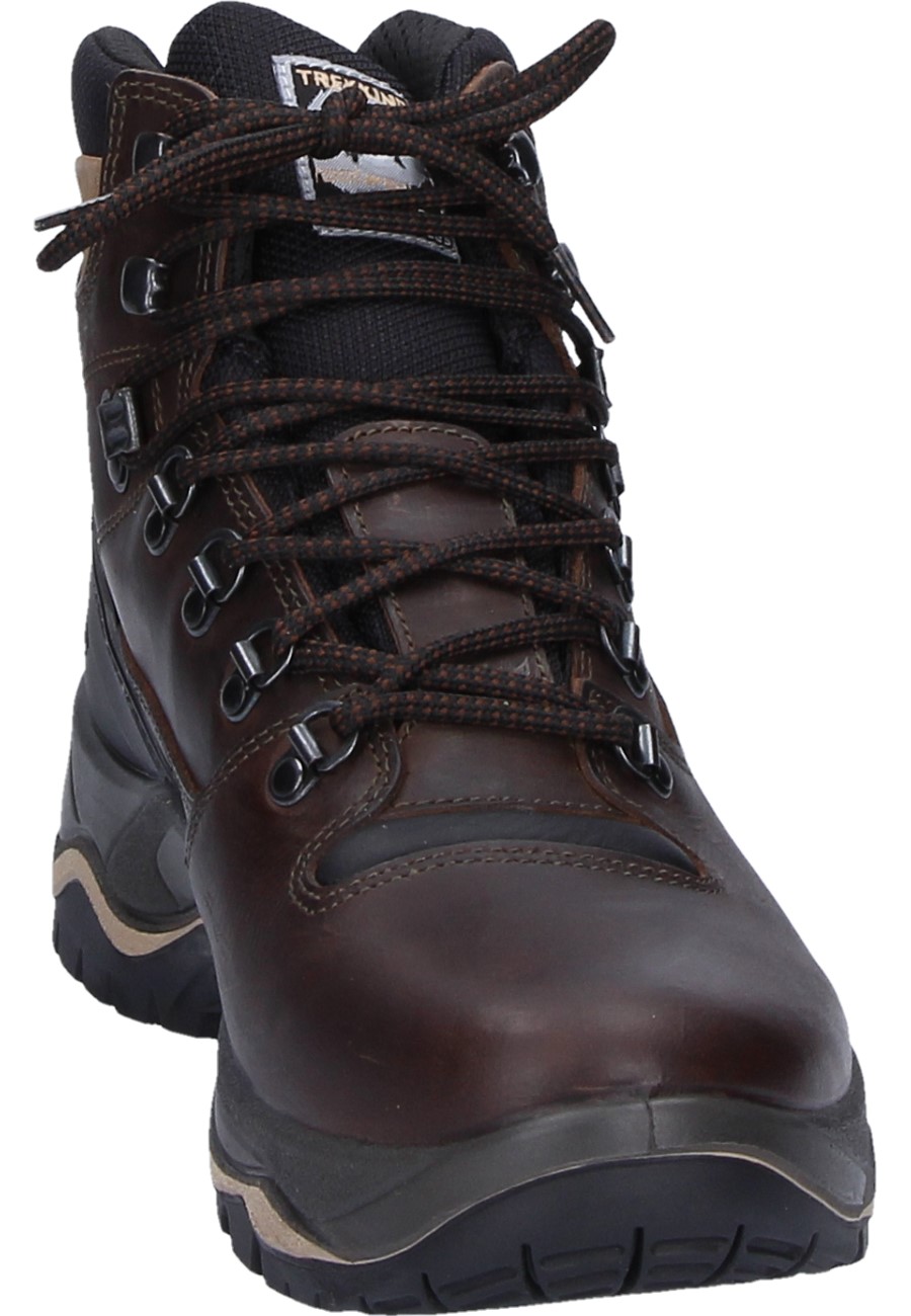 Grisport Brown Ankle-High Oiled Leather Trekking Shoe with Vibram Sole ...