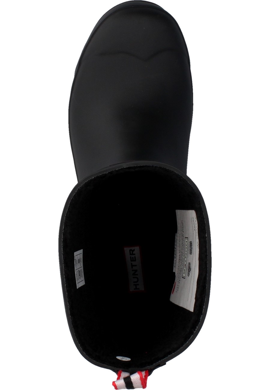 Mens Short Rubber Boots M PLAY MID SHERPA INSULATED BT black by Hunter