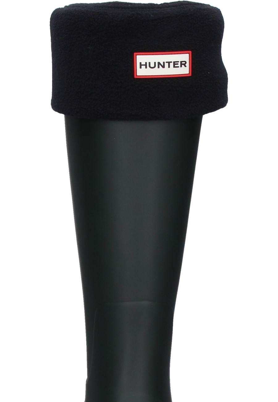 Hunter Fleece Tall Boot Sock Black