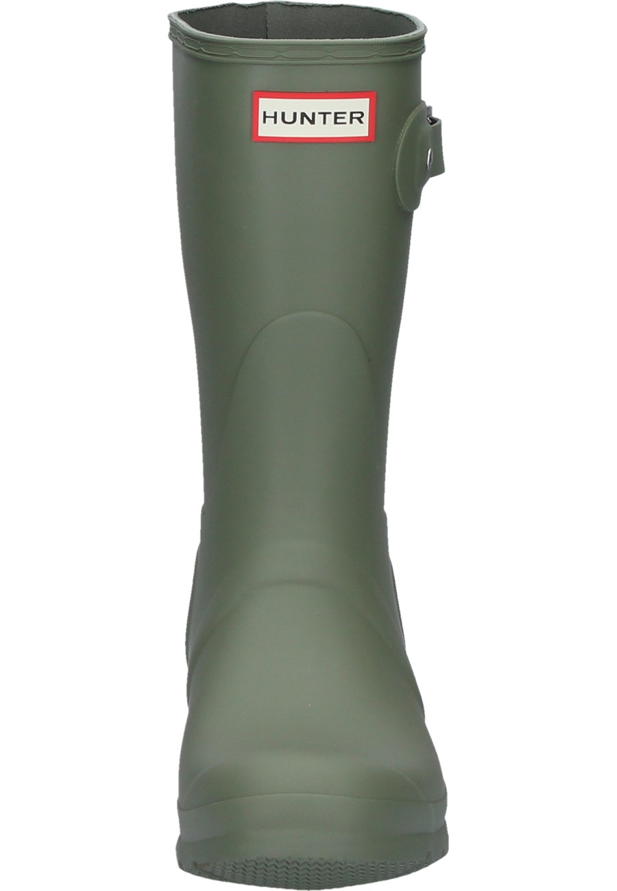 Half high women's rubber boot ORIGINAL SHORT BACKSTRAP green by Hunter