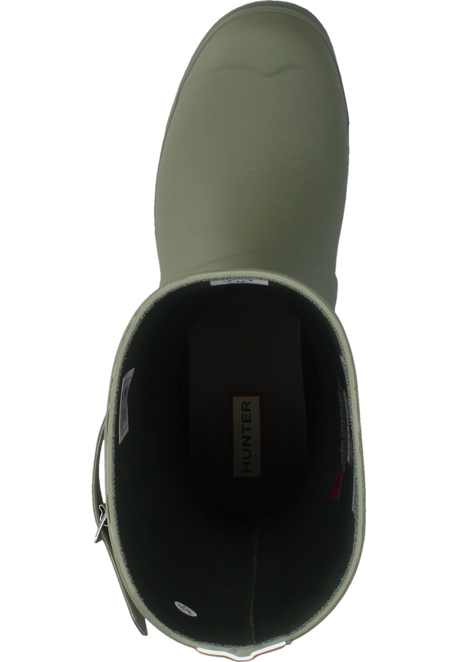 Half high women's rubber boot ORIGINAL SHORT BACKSTRAP green by Hunter