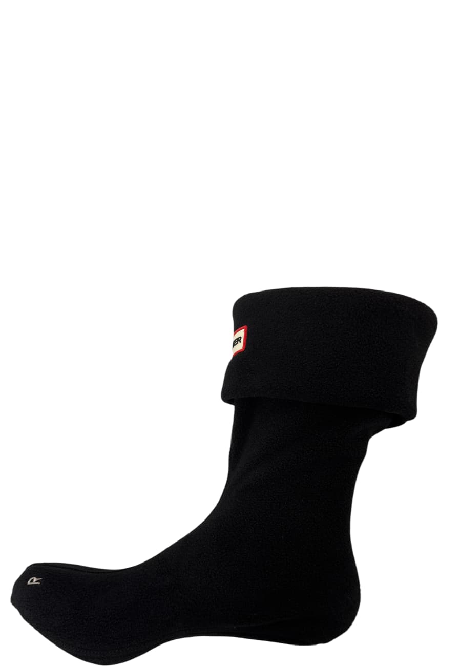Hunter Fleece Short Boot Sock Black