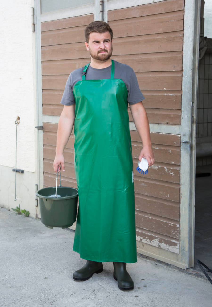 Milking and washing apron for professional use