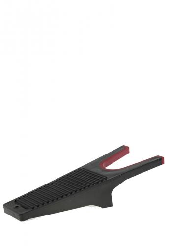 Extra Light Plastic Boot Jack black/red with Rubber Insert for Heel Protection