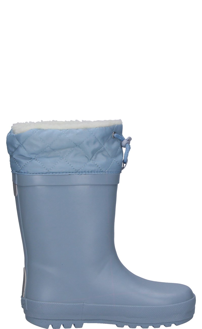 Warm kids wellies by Druppies in light blue color