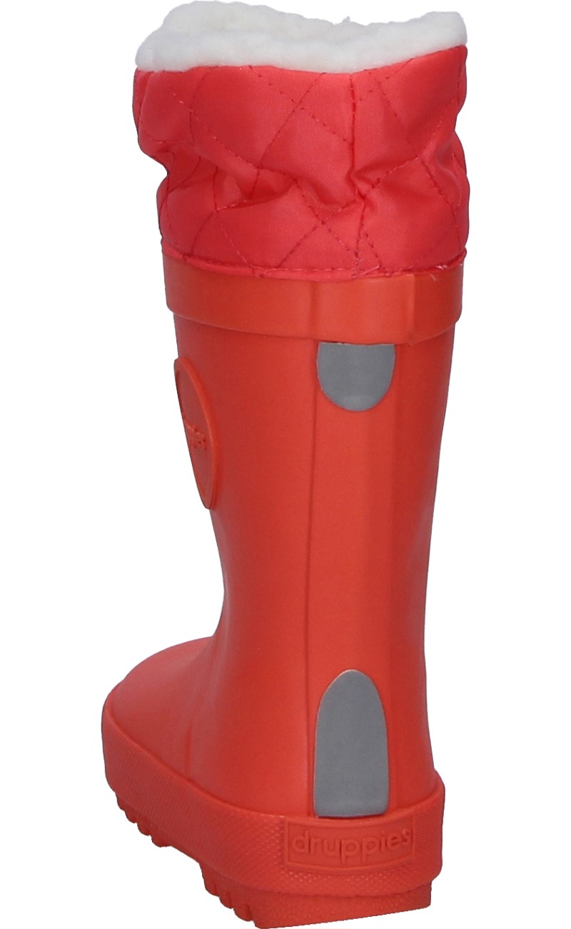 Warm kids wellies by Druppies in rose color