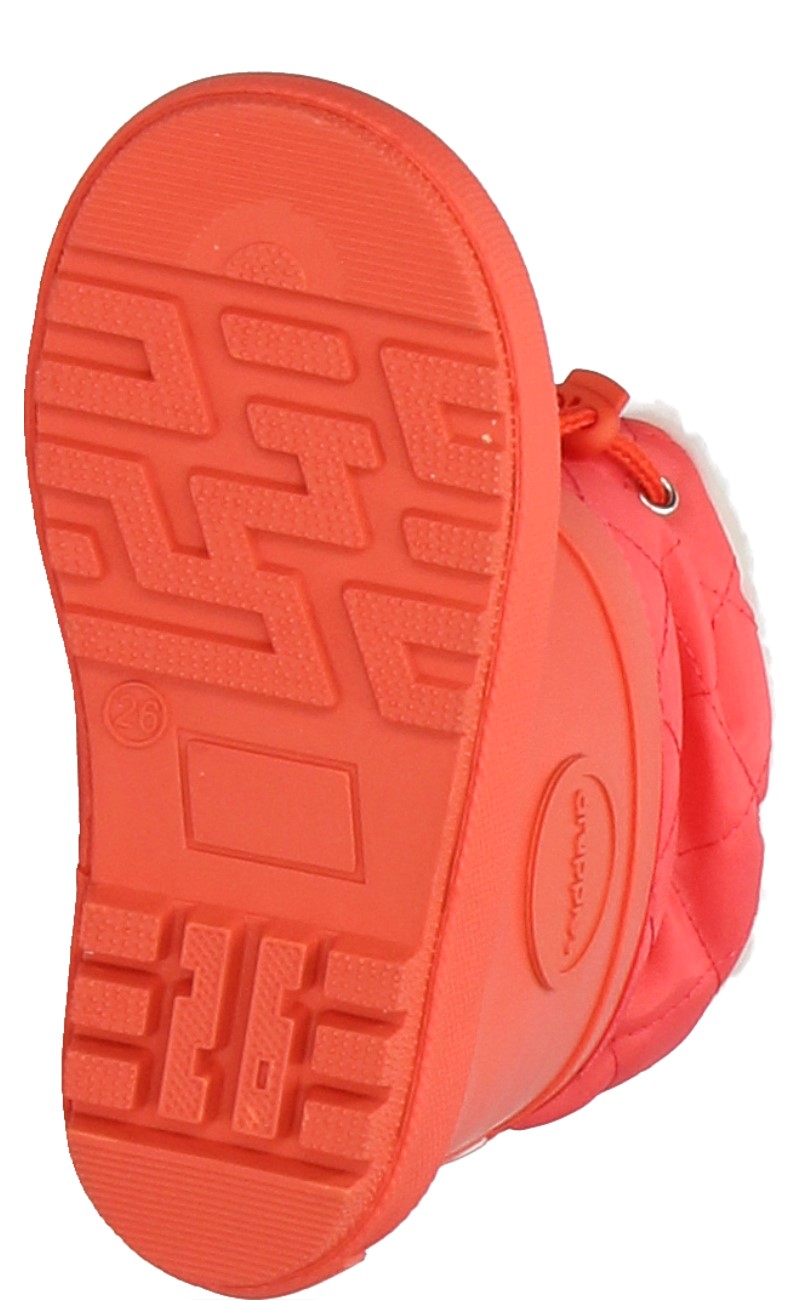 Warm kids wellies by Druppies in rose color