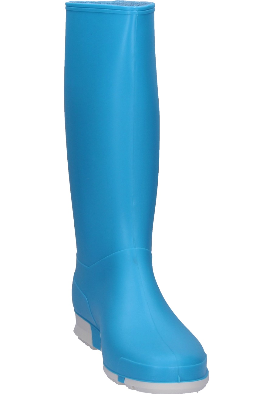 Sport light blue wellington boots for leisure time by Dunlop