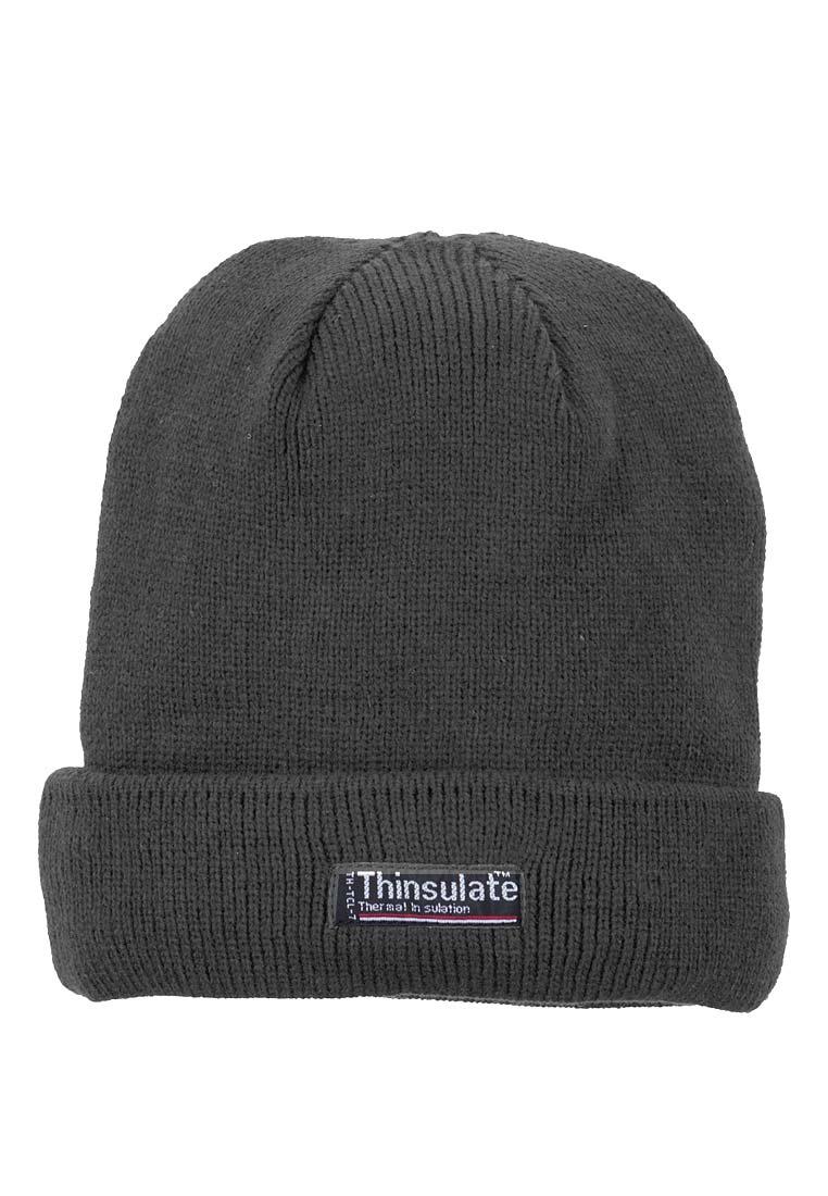 Warm Thinsulate Beanie Hat in anthracite for Work and L