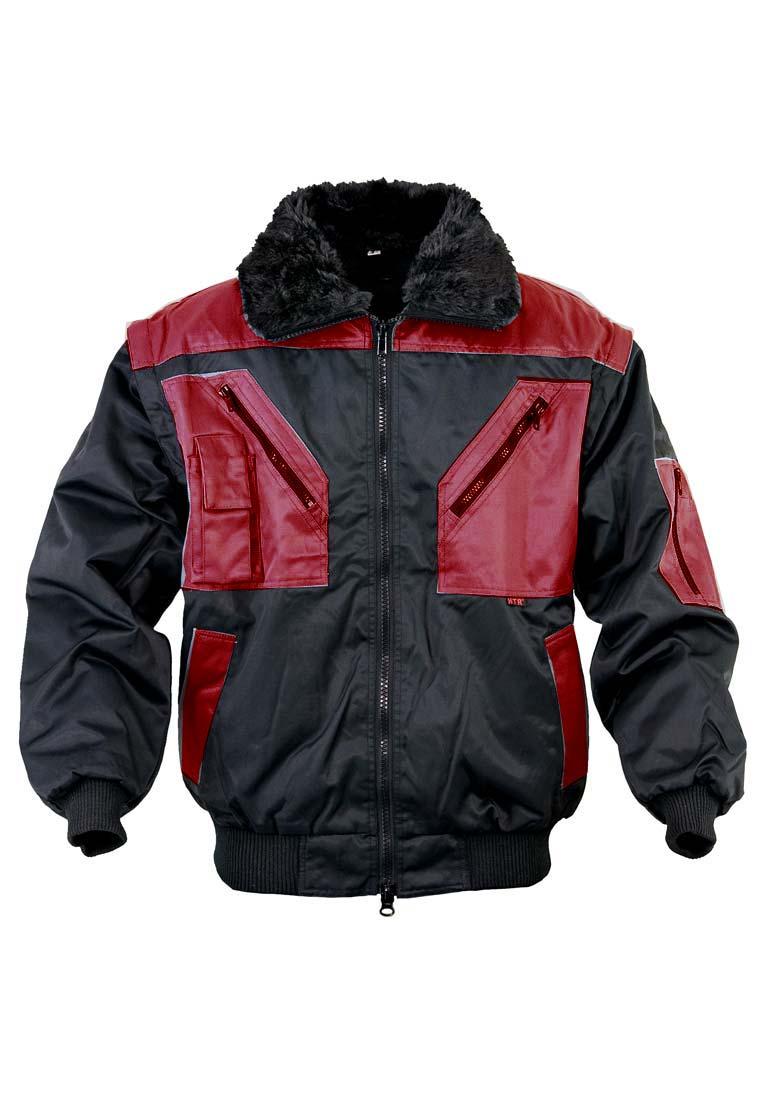 Pilot Jacket in black/red - a two-tone jacket for work and leisure