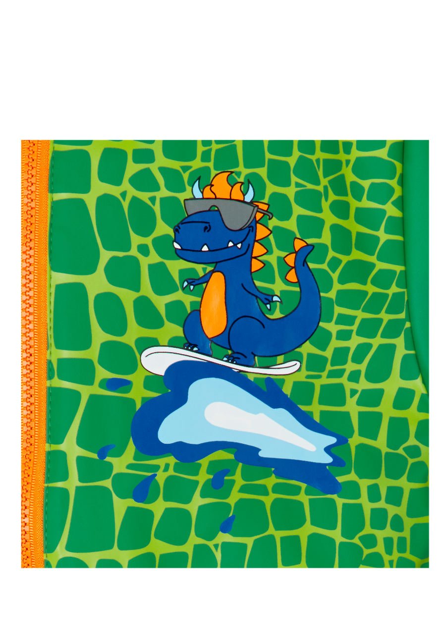 Wind and waterproof rainjacket DINO for children by Pla