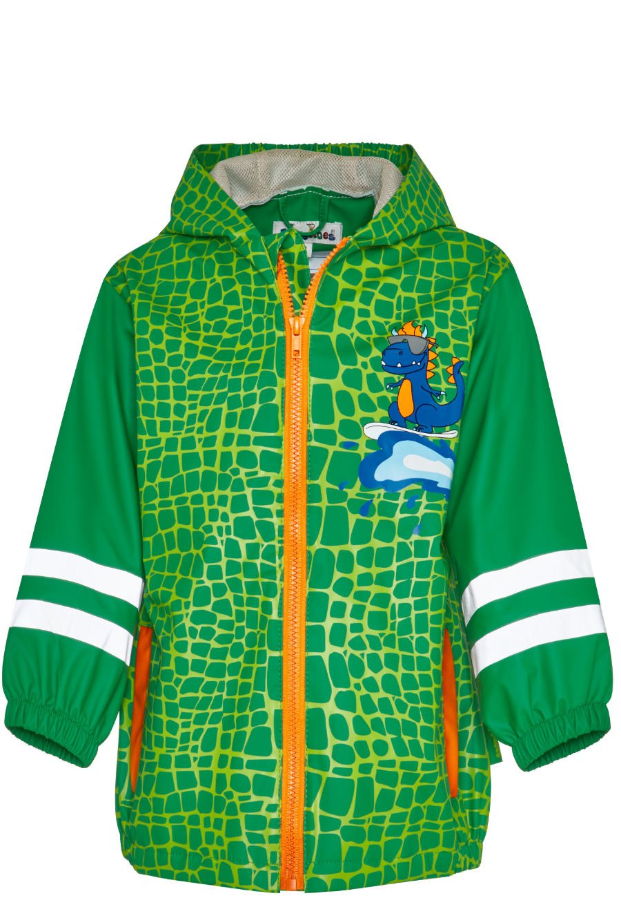 Wind and waterproof rainjacket DINO for children by Pla