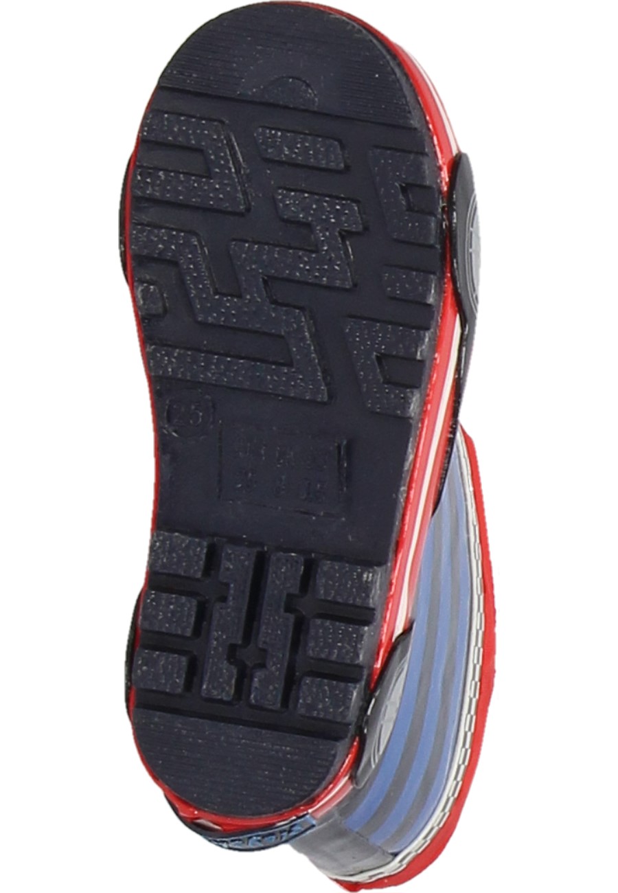 Cool children rain boot RACING CAR blue/red by Playshoes
