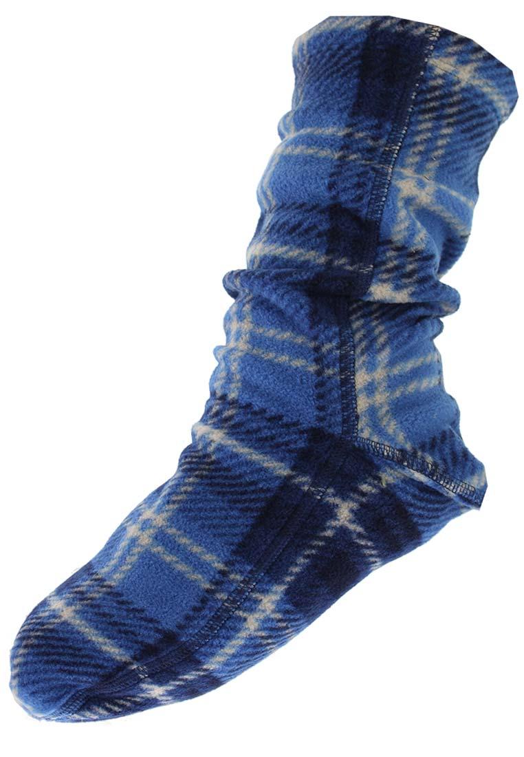 Polar Feet ’BLUE FLANNEL’ Adults Unisex Fleece Socks