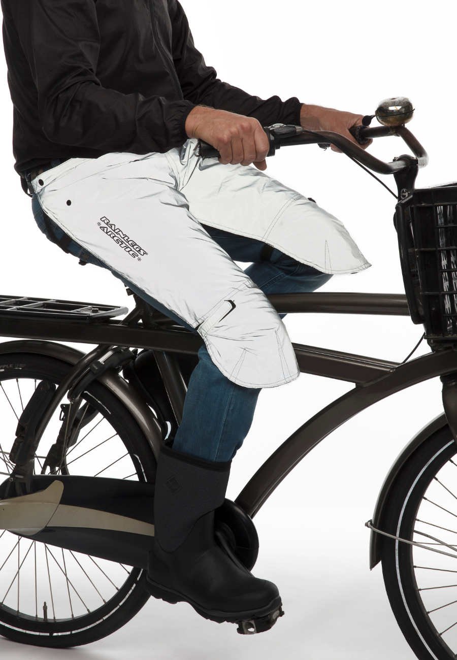 Rain trousers RAINLEGS™ ARCTIC in silver with refelecting surface