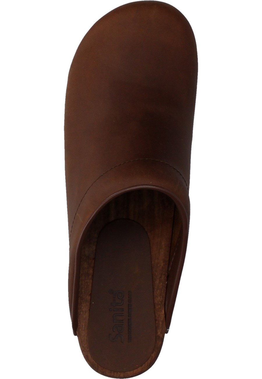 Men's Clog WOOD CHRISTIAN OPEN by Sanita | A modern wooden clog