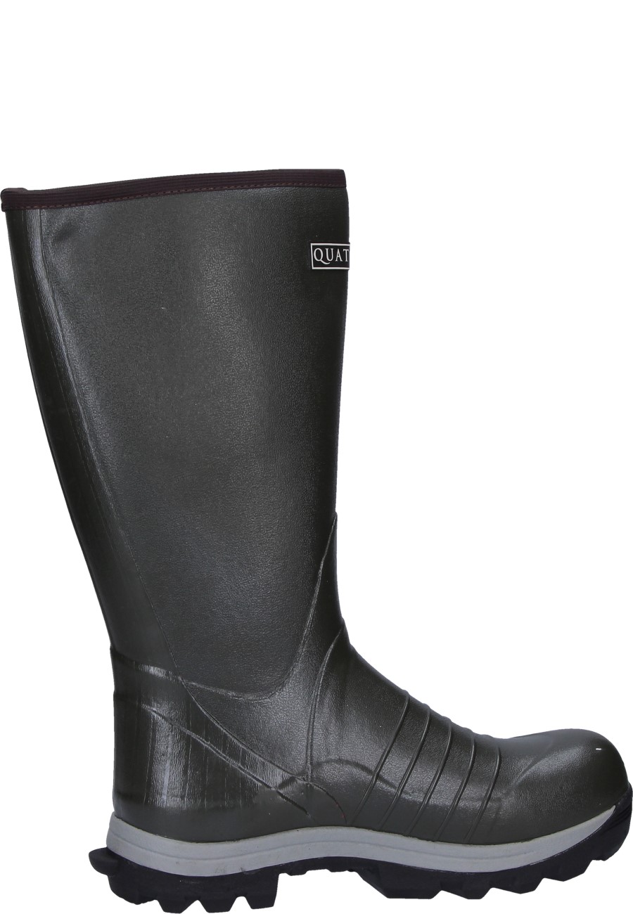 Quatro Green Insulated Knee Wellington boots by Skellerup