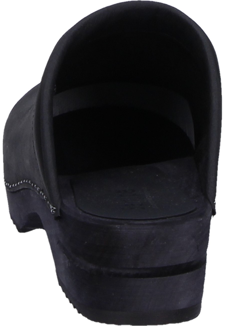 Men's Clog WOOD CHRISTIAN OPEN BLACK by Sanita | A modern wooden clog