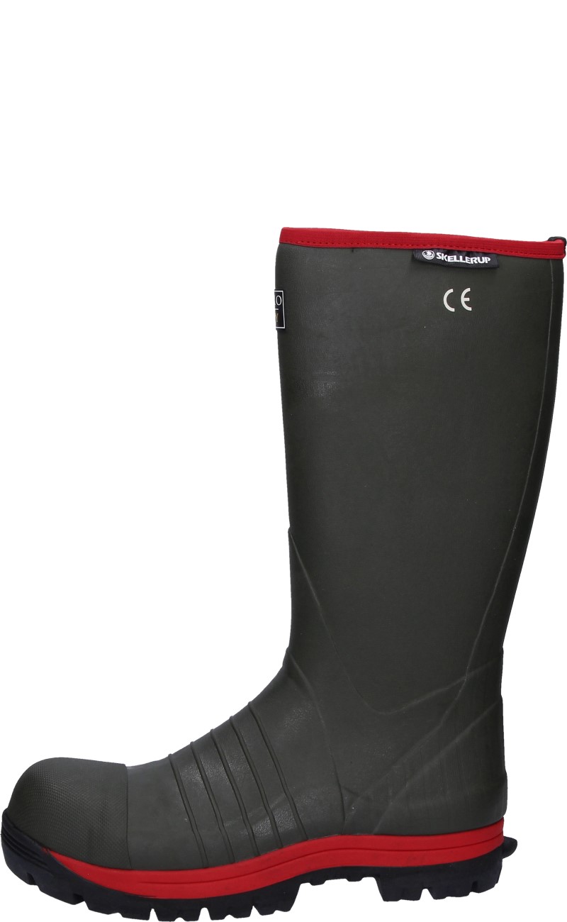 Quatro S5 Super Safety Insulated Knee green Wellington boots by Skellerup